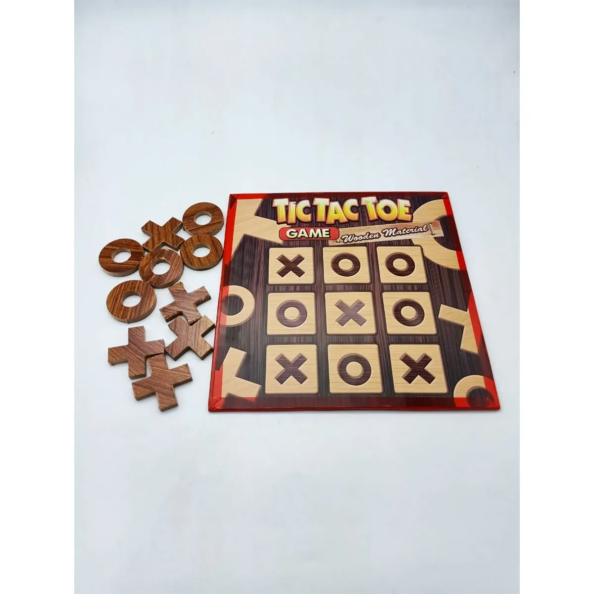 Wooden Cross Circles Game Tic Tac Toe Game For Kids - G1000237 | Daraz.pk