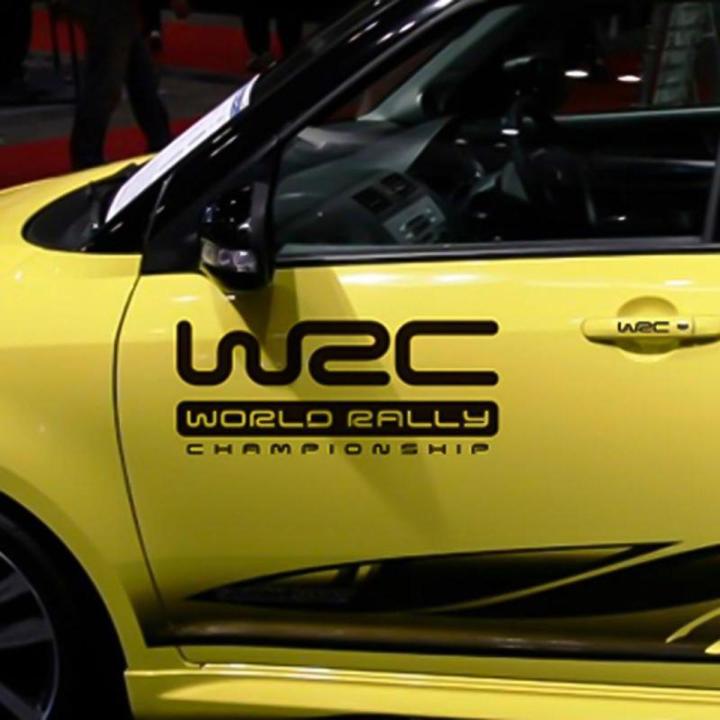 WRC World Rally Championship Racing Car Styling Reflective Vinyl ...