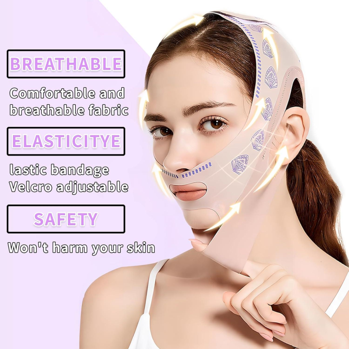 Face Bands V Line Lifting Mask Face Contouring Sleeping Anti-Wrinkle ...