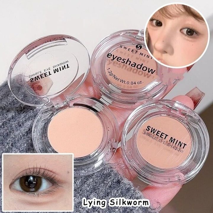 3Color Monochrome Lying Silkworm Shadow Powder Eye Shadow Base Palette ...