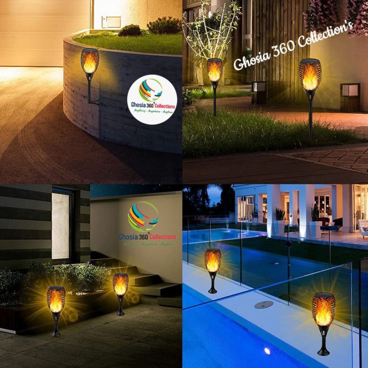 Solar Fire Flame Flickering Light (Solar Mashaal) 22" Height KN-218 ...