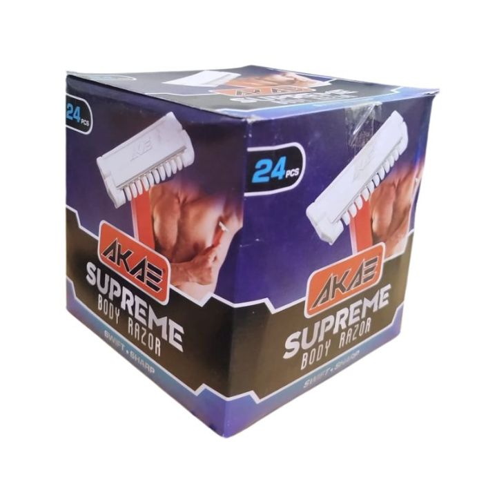 AKAE supreme body razor for men (Pack Of 6, 12 & 24 Razors) body razor ...