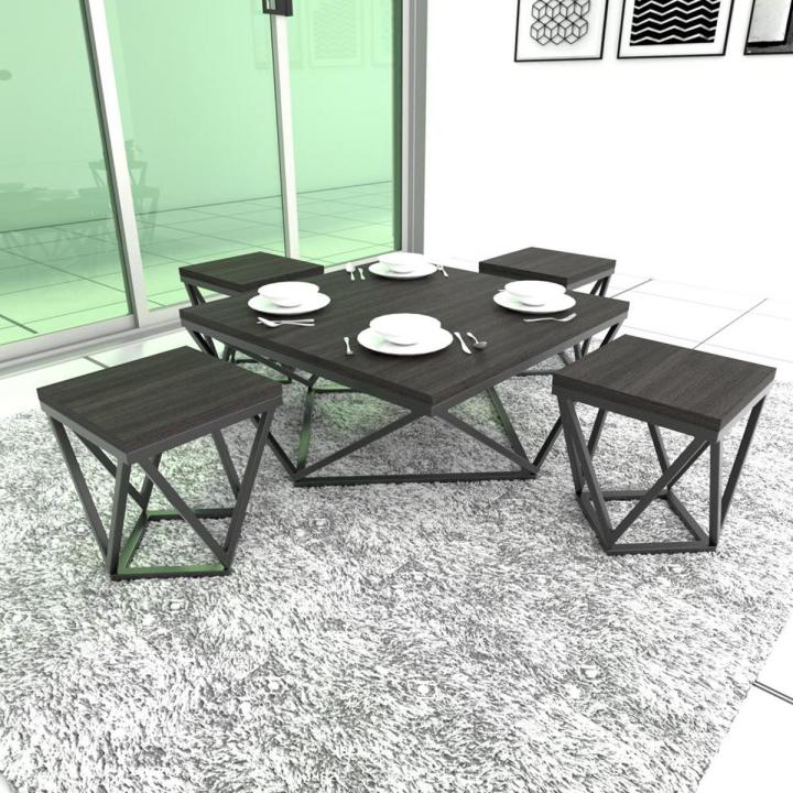 Center Table Set / Centre Table Set / Square Table With Side Table ...