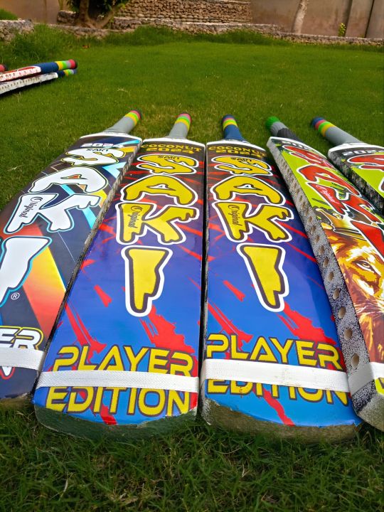 Tap ball Cricket Bat/JD and Saki Cricket Bat/Wooden Handle/long bat ...