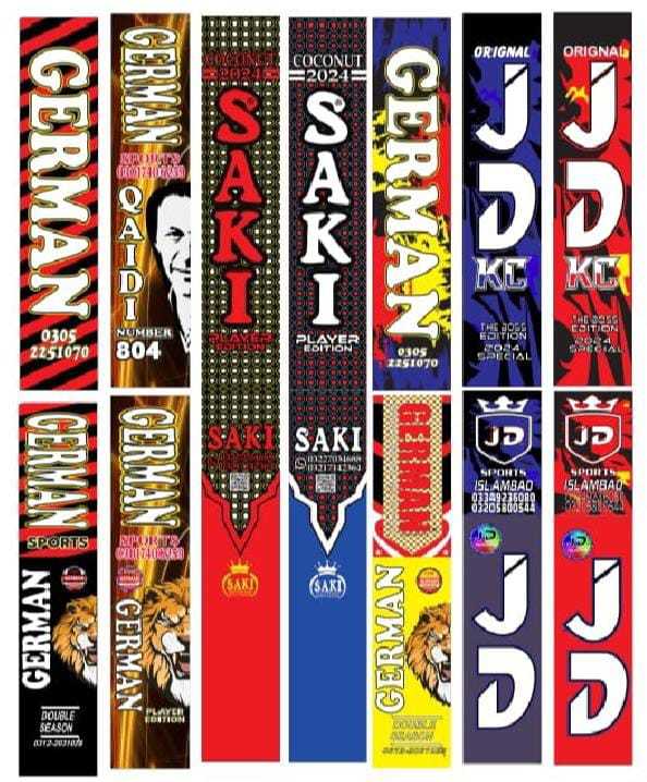 JD, SAKI, GERMAN Full Sticker & Half Sticker Complete 1 Set Front or ...