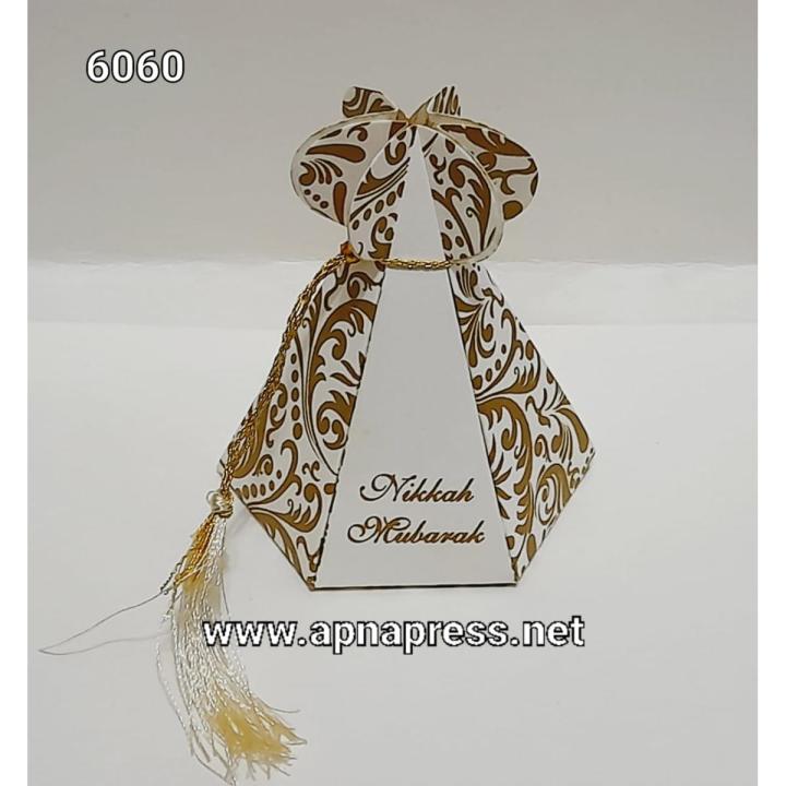 bid box/Nikkah boxes box100 pcs 6060 Apna press(Customized) | Daraz.pk