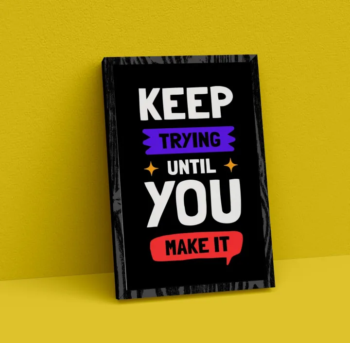Bring positivity and style to your space with this Motivational Quote ...
