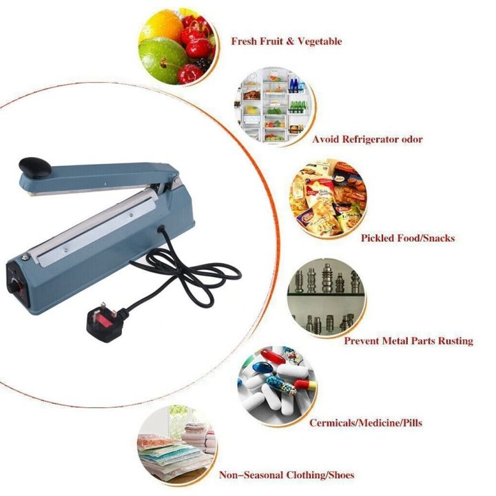 FS-200 Manual Sealing Machine 300W Food Vacuum Sealer Packaging Machine ...