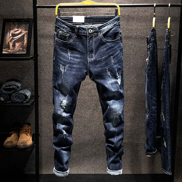 Stylish Damage Denim jeans pant For Him | Daraz.pk