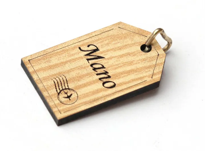 Custom Personalized Dog Tag, Pet ID Tag, Wooden Stamped Dog Tag ...