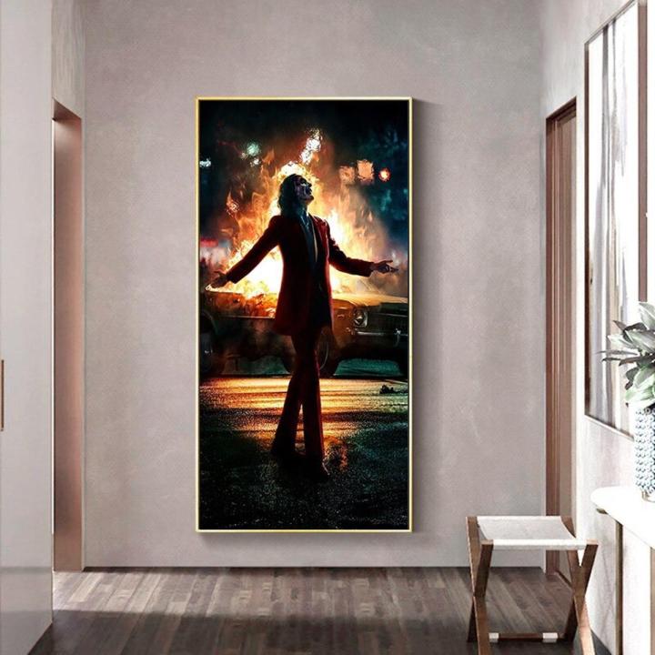 Joker-FS25 Wall Art Canvas Painting Posters Prints HD Comics Movie 2019 ...