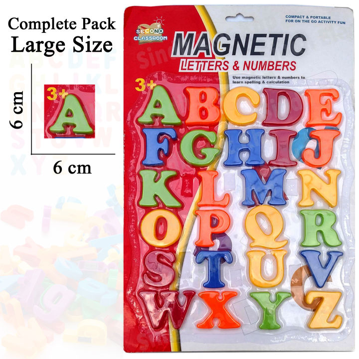 Magnetic- Pack of ABC Alphabet Fridge Magnets for Kids Learning | Daraz.pk