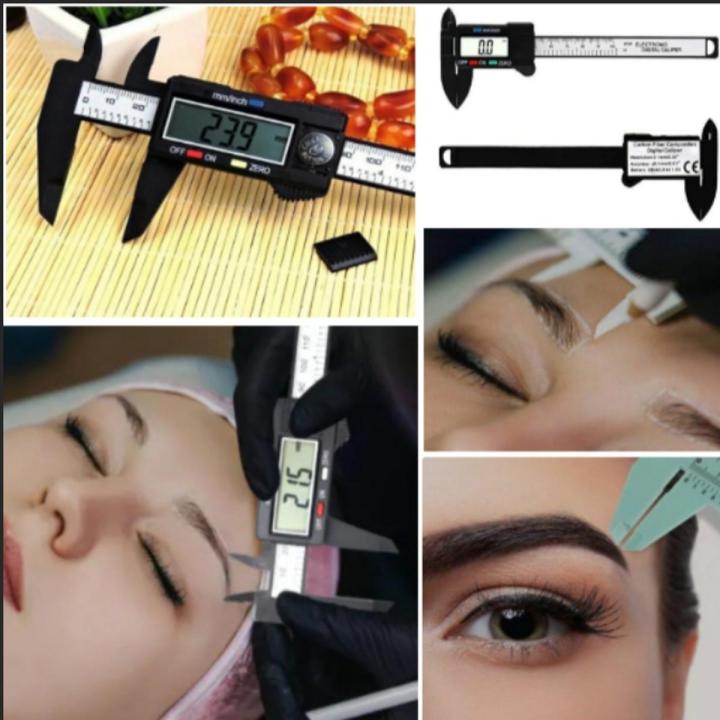 Eyebrow Ruler Digital LCD Display Eyebrows tattoo measure Caliper ...