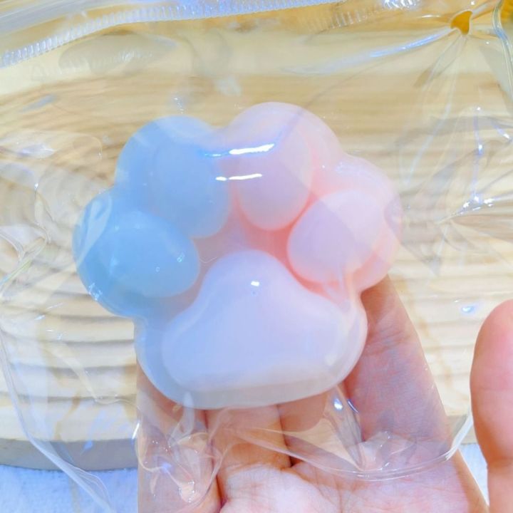 Interesting Kneading Cat Paw Squeeze Toy Soft Handmade Cat Paw Fidget ...