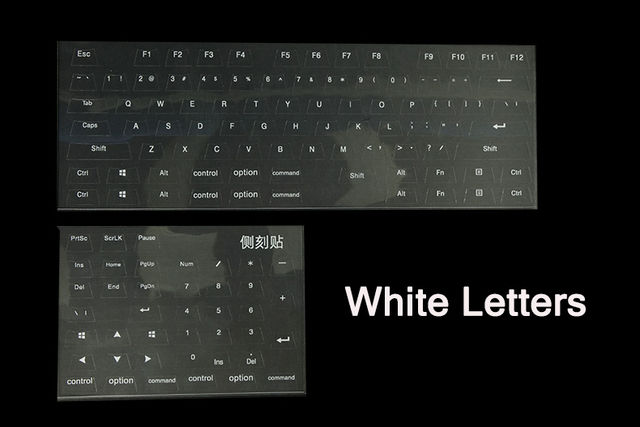Clear Keycaps Alphabet Stickers Custom Mechanical Keyboard Side ...