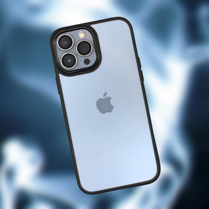 Crystal Black Border Case For iPhone iphone 12 pro max, iphone 13 pro ...