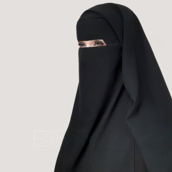 Arabic naqab niqab 3 layers hijab | Daraz.pk