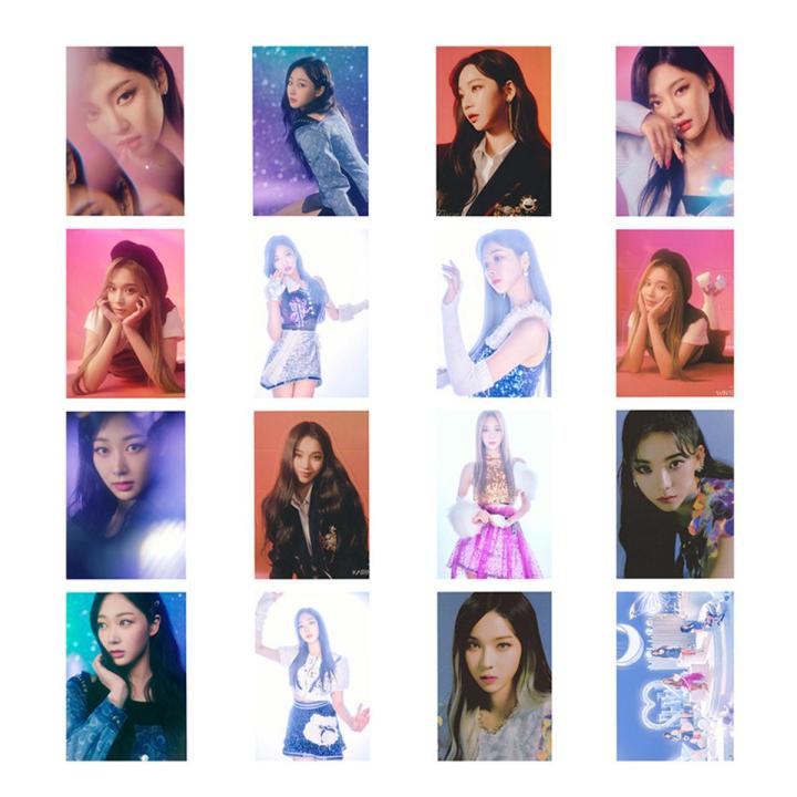 16Pcs/Set KPOP Aespa Album Next Level Postcard LOMO Card Self Made ...