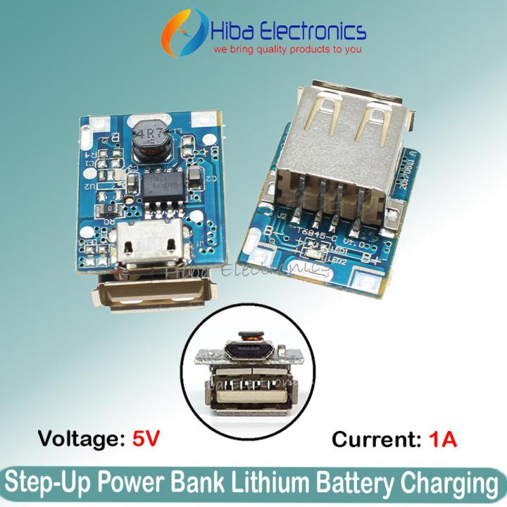 1 in 1out 5V Step-Up Power Bank Module Lithium Battery Charging ...