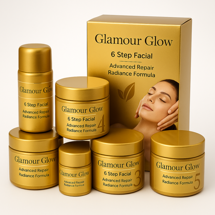 Glamour Glow 6 Step Facial Kit – Advanced Repair & Radiance Formula ...