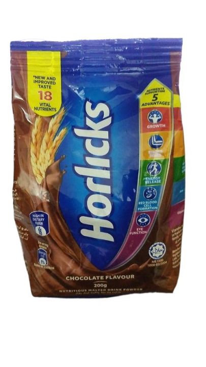 Horlicks Chocolate Flavor Milk Powder Pouch 200g | Daraz.pk
