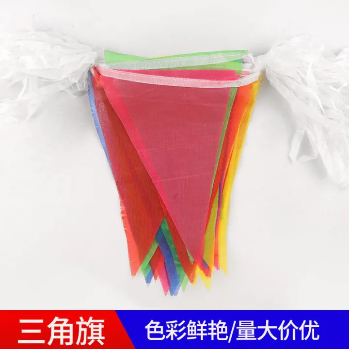 Scenic spot decoration, string activity celebration, small five color ...