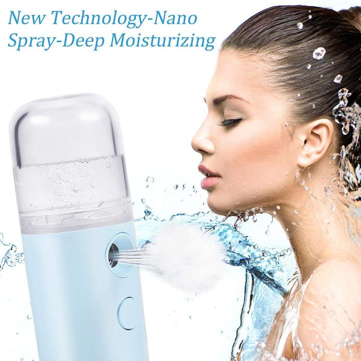 Handy Nano Mist Sprayer 30ml Visual Water Tank Portable Face Steamer ...