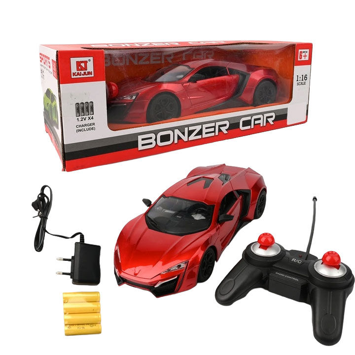 Hot Sale 1:16 Scale Racing Bonzer Remote Control Car led Rechargeable ...