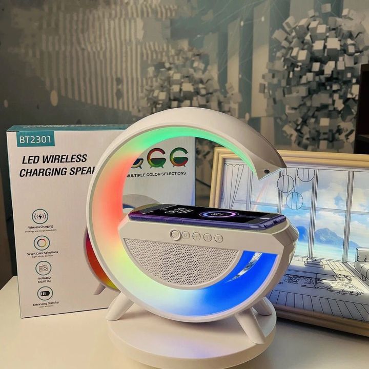 Speaker Bluetooth - 15W Fast Charge - LED Wireless Charger for Android ...