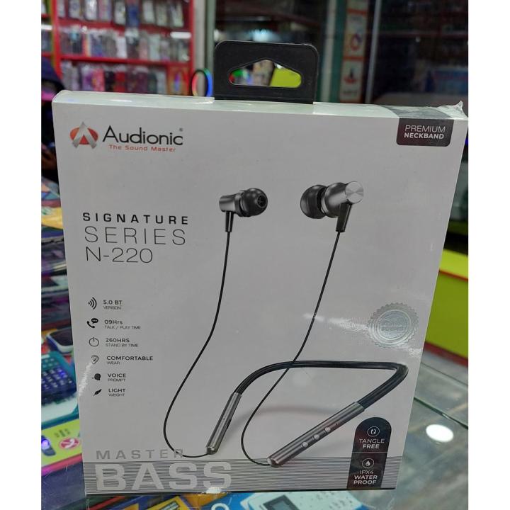 AUDIONIC NACKBAND N-220 Waterproof / Bluetooth V5.0 / Lightwight / ANC ...