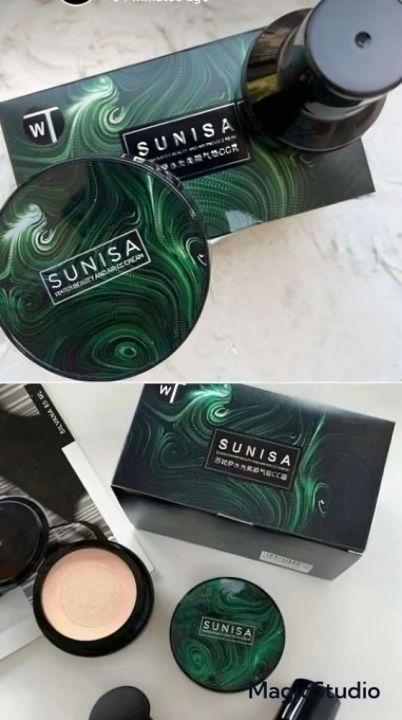 SUNISA Foundation Clear Lasting Waterproof Sweat Proof Mushroom Head Air Cushion BB Cream | Daraz.pk