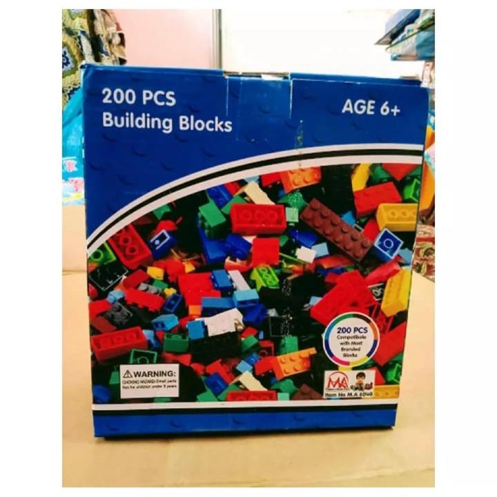 200 Pcs Kids Lego_Variety Blocks Set For Kids | Daraz.pk