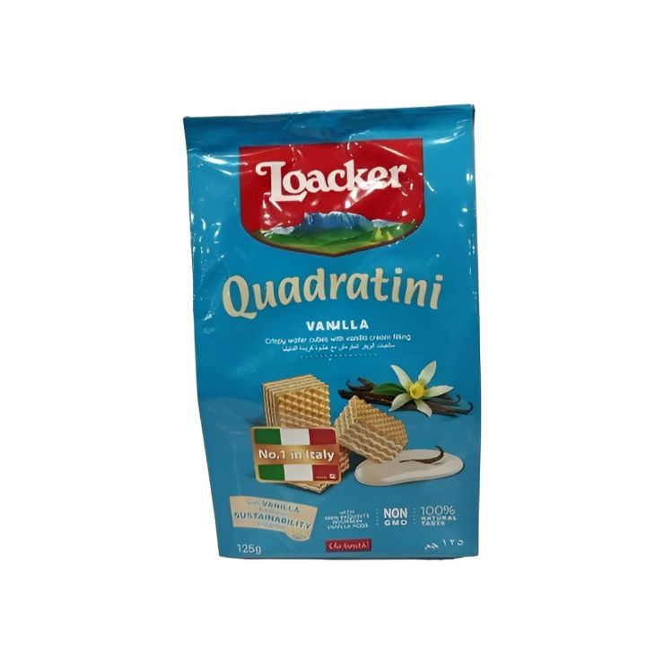 Loacker Quadratini Vanilla Wafer Cubes 125g | Daraz.pk