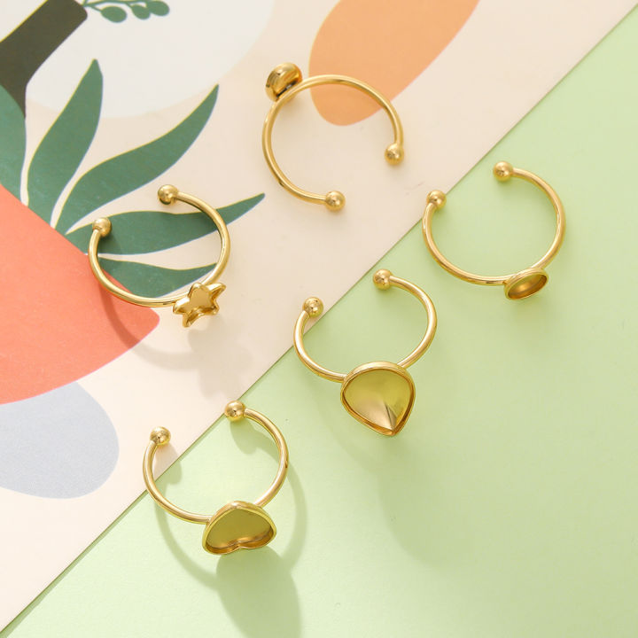 St.kunkka 5pcs Stainless Steel Bottom Bracket Multiple Shapes Ring Base ...