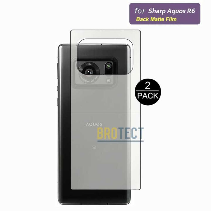 2 PCS Sharp Aquos R6 Back Protector Matte Skin Vinyl Film Sheet Sticker ...