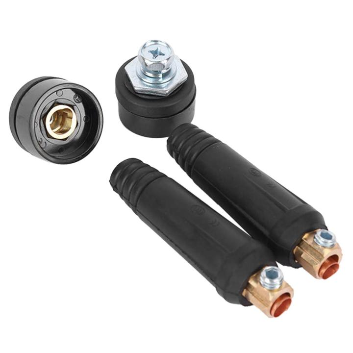 1 Set of Black European Style Welding Machine Cable Connector DKJ 10-25 ...