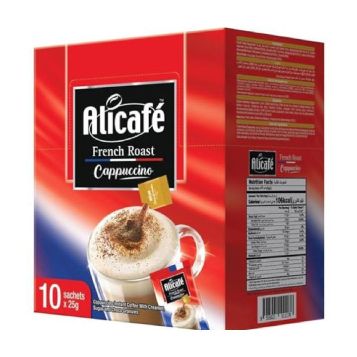 Alicafe French Roast Cappuccino Coffee 10 Pcs 250g | Daraz.pk