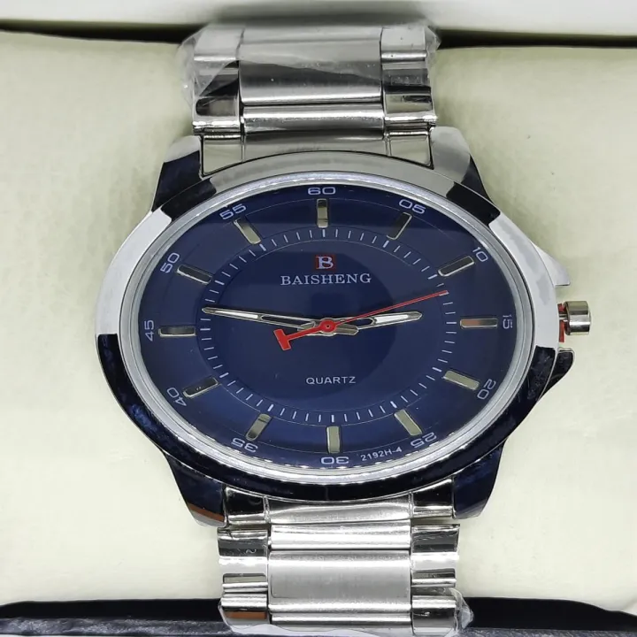 BAISHENG Men Quartz Wrist Watches Luxury Stainless Steel Fashionable ...
