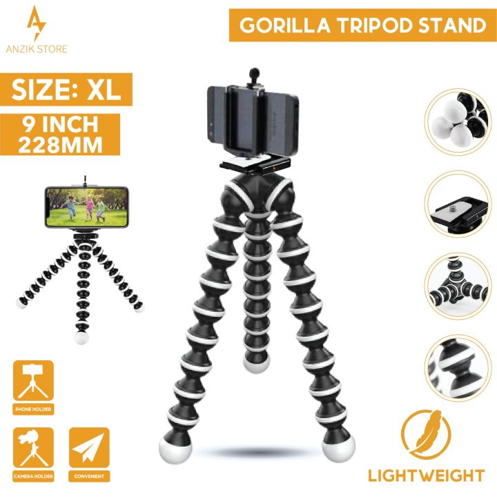 Gorilla Tripod Stand, Octopus Flexible Tripod Stand For Mobile And ...