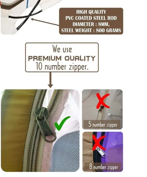 Multi-colour Small mosquito net For kids 0 to 4 years Machar Dani ...