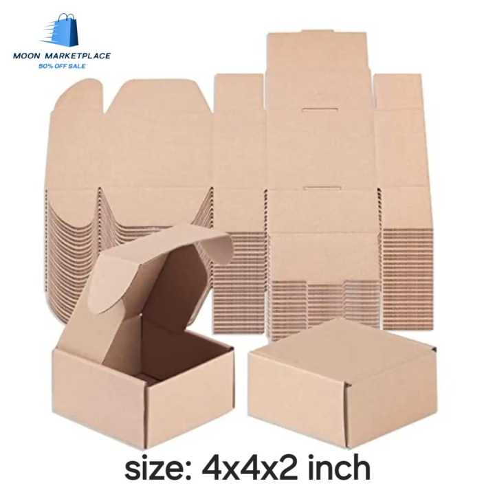 Packaging Boxes - Box Size 4 x 4 x 2 Inch - Bundle of 20 Boxes ...