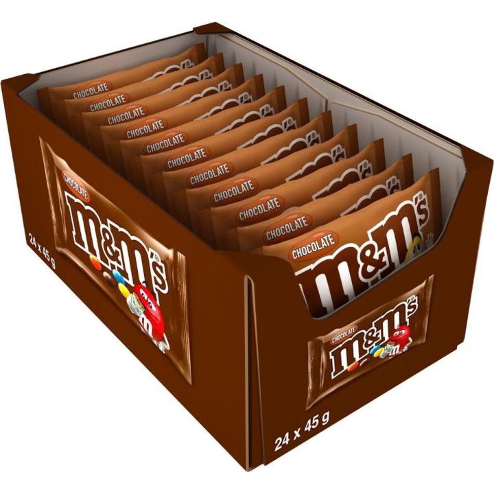 M&Ms Milk Chocolate Candies - 45g Box (24 pcs inside )(Imported ...