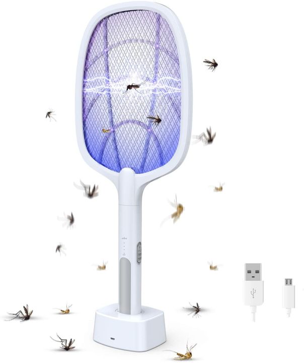 Imported 2 in 1 Mosquito Killer Racket | USB Rechargeable Insect Zapper ...