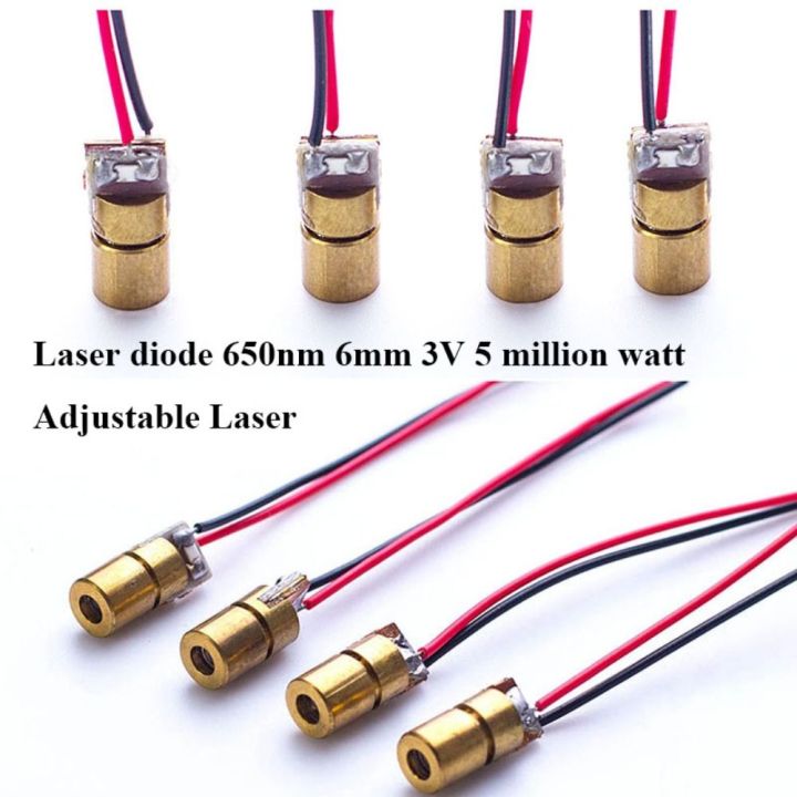 1/3/5/10pc Mini 5 million watt Red Sight 650nm 6mm 3V Laser diodes Dot ...
