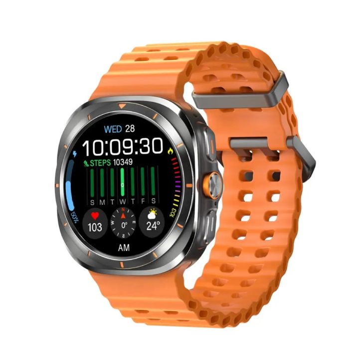 Round Bluetooth Call Smart Watch JS Watch7 ultra 1.43inch AMOLED Heart ...