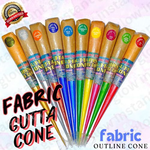 1Pcs Fabric Gutta Cone Colour Chem 40ml Lead/Outliner for Silk & Fabric ...