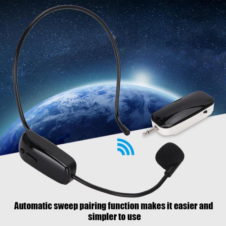 UHF Wireless Microphone Headset Wireless Microphone Mic for Teaching ...
