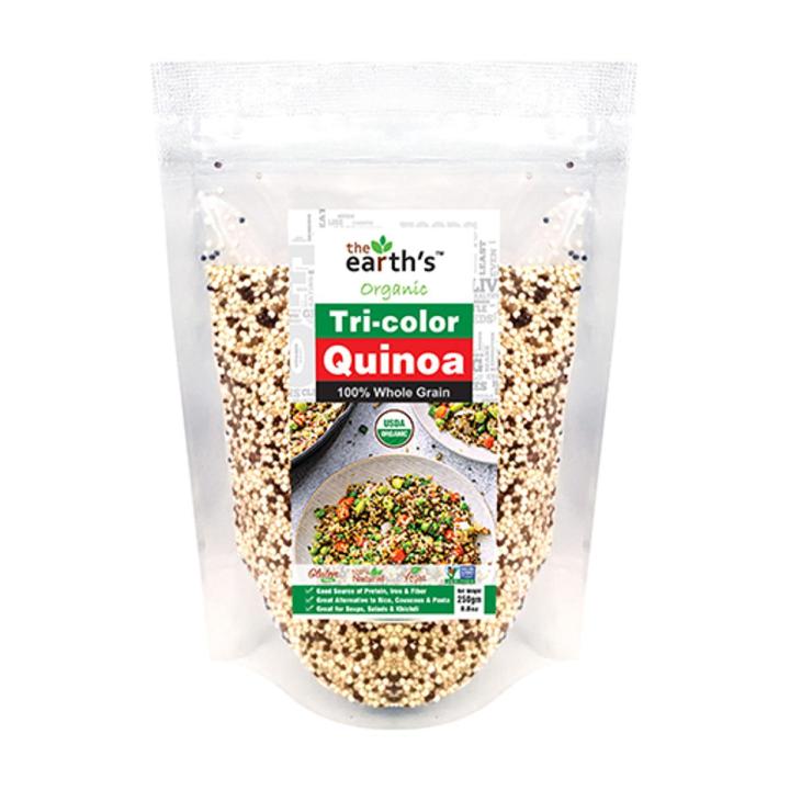 Earth's Tri Color Quinoa Organic 250gm | Daraz.pk