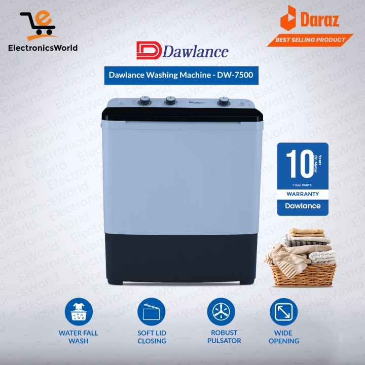 Dawlance Washing Machine DW 7500 Semi Automatic Washing Machine (10 KG ...