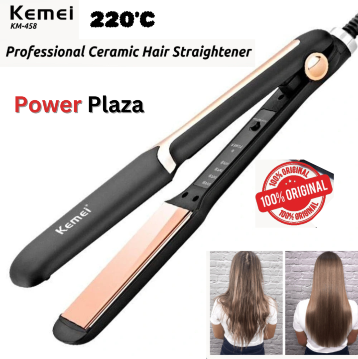 Original Kemei Professional Hair Straightener KM 458 / KM 459 Black ...